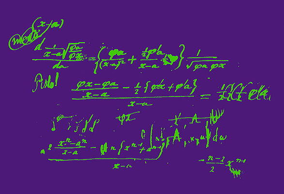 Equation Art Schrödinger's Equation Print | Grammatical Art