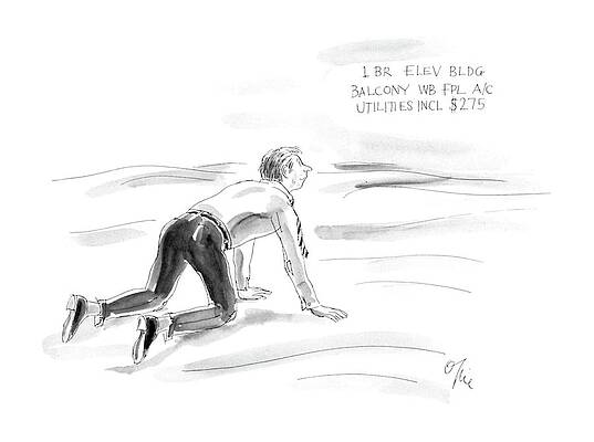 Crawling Man Drawing