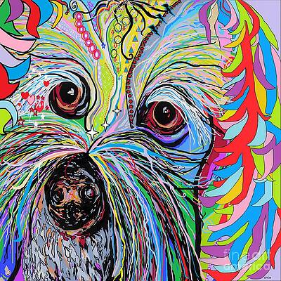 Cavapoo Paintings - Pixels