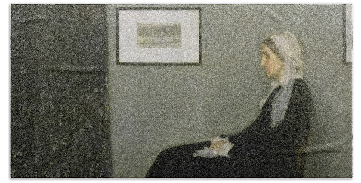 Whistler's Mother - James Abbott McNeill Whistler - 1871 Beach Sheet by ... Whistler's Mother - James Abbott McNeill Whistler - 1871 Beach Sheet by ...