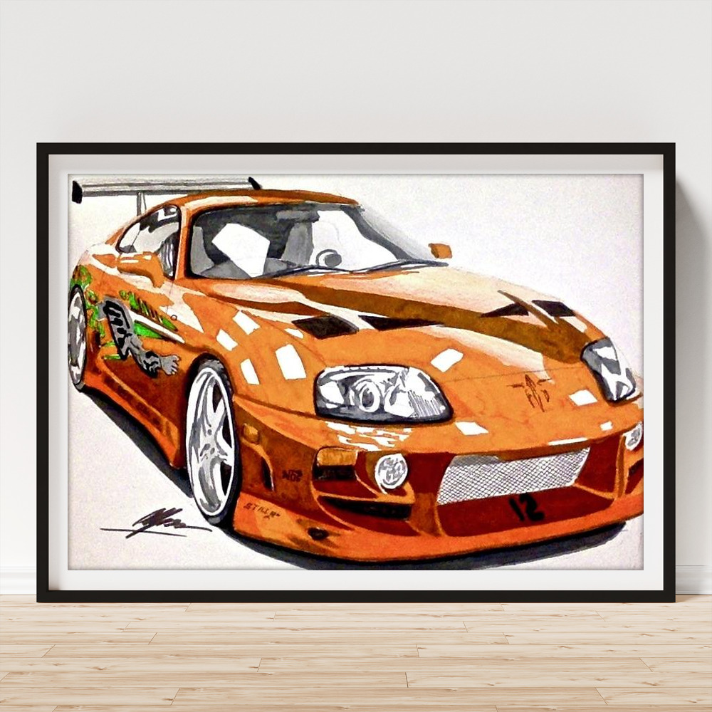 fast and furious supra coloring pages