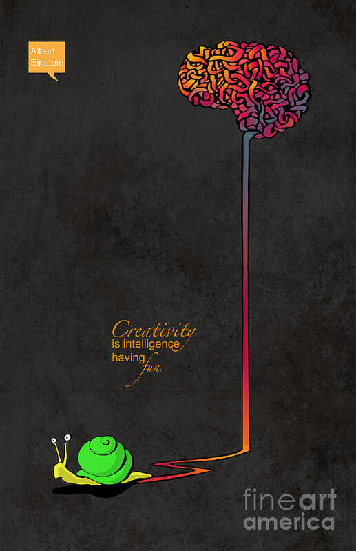 Creativity Is Intelligence Having Fun Banner