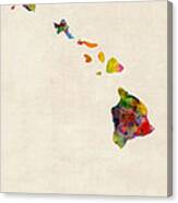 Hawaii Watercolor Map Digital Art by Michael Tompsett - Fine Art America