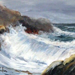 Ocean Rage Painting by Lynne Parker - Fine Art America