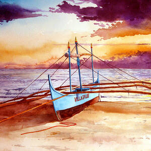 Glory of the Sunset 2 Painting by Christopher Shellhammer - Fine Art ...