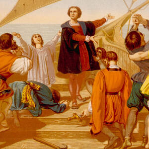 Christopher Columbus Being Received Photograph by Everett - Fine Art ...