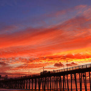 Scripps Pier Sunset Photograph by Larry Marshall - Fine Art America