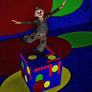 Angel Clown with Balloon Digital Art by Ramon Martinez - Fine Art America